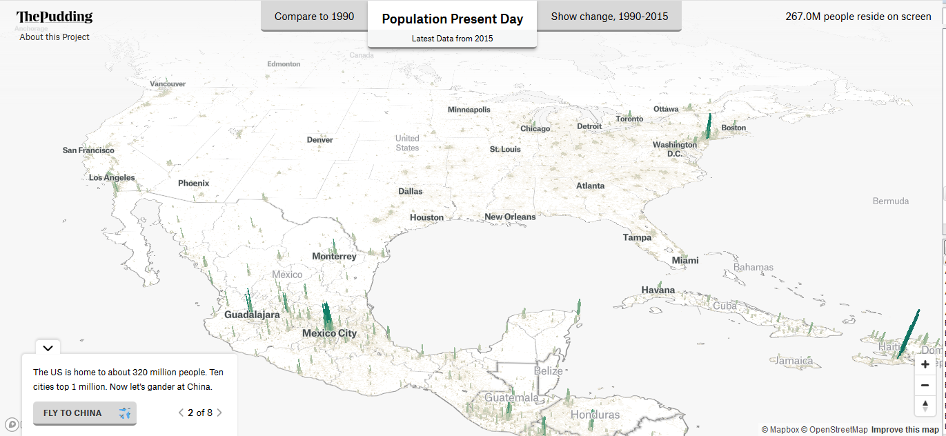 Visualizing Global Population – Spatially Challenged
